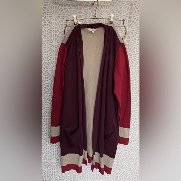 retrology | Sweaters | Retrology Color Block Long Cardigan X | Poshmark